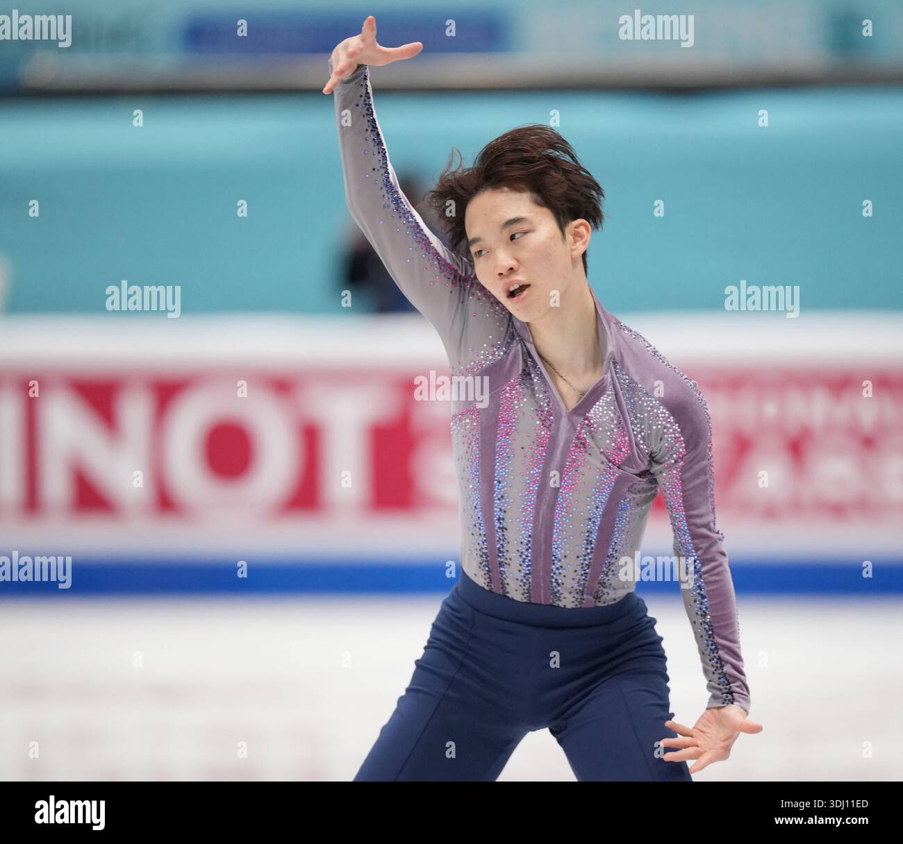 Kazuki TOMONO of Japan performs in the men's short program of the ISU ...