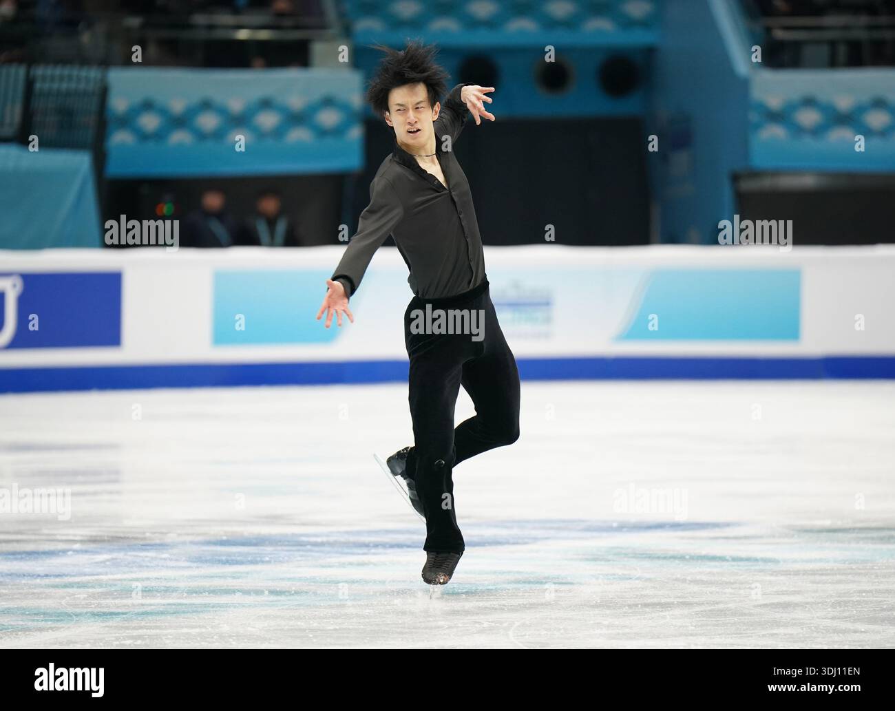 Sota YAMAMOTO of Japan performs in the men's short program of the ISU ...