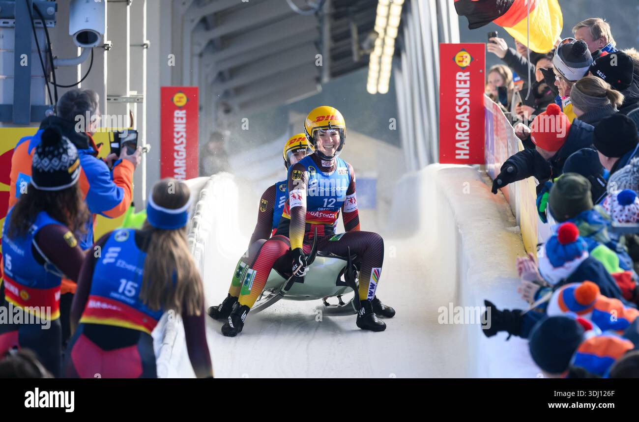 dpatop - 24 January 2026, Thuringia, Oberhof: Luge: World Cup, doubles ...