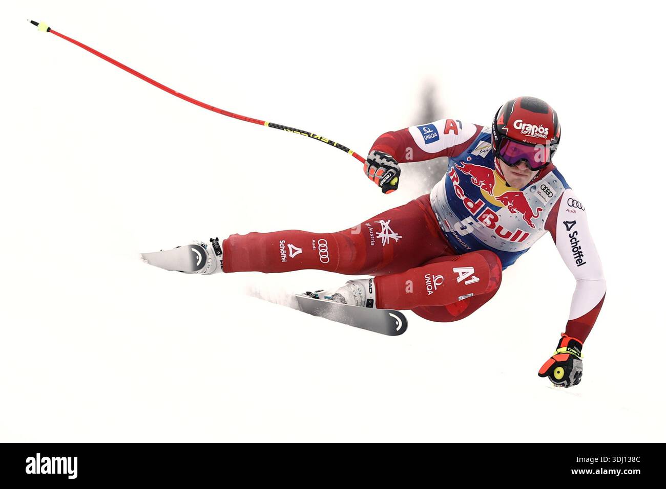 Austria's Stefan Babinsky speeds down the course during a men's alpine ...
