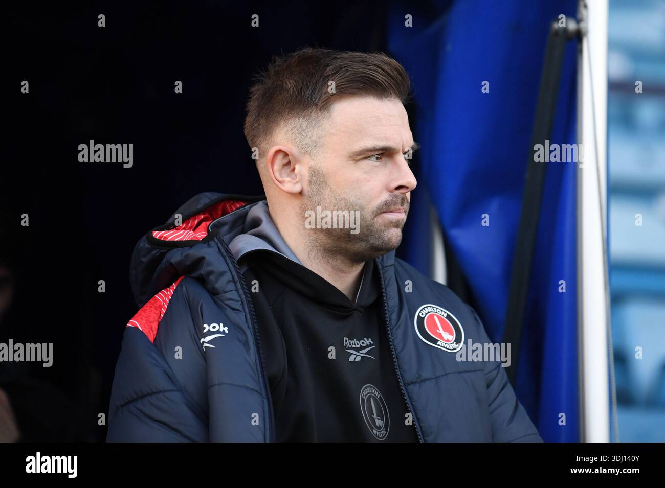 London, England. 24th Jan 2026. Matty Godden before the Sky Bet EFL ...