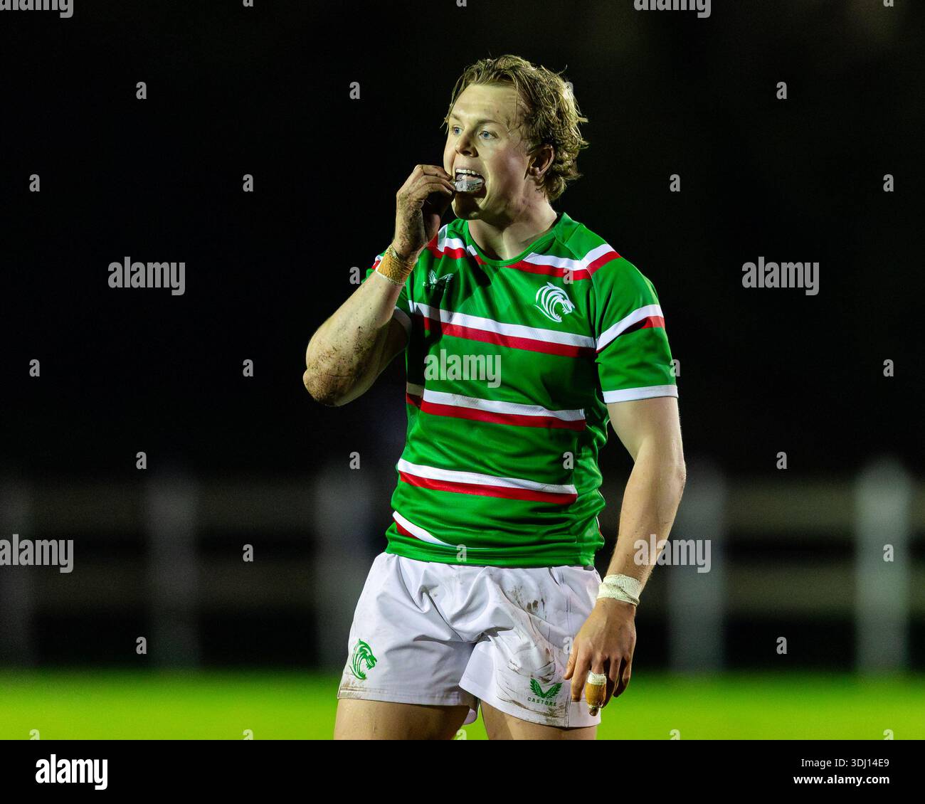 Oxford, England, 23 January 2026 Wilf McCarthy of Leicester Tigers U23 ...