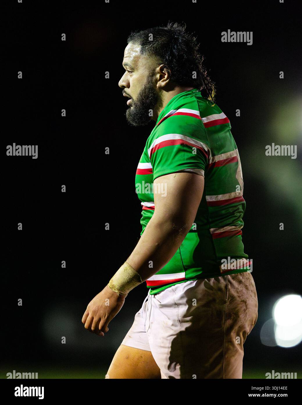 Oxford, England, 23 January 2026 Tonga Kofe of Leicester Tigers U23's ...