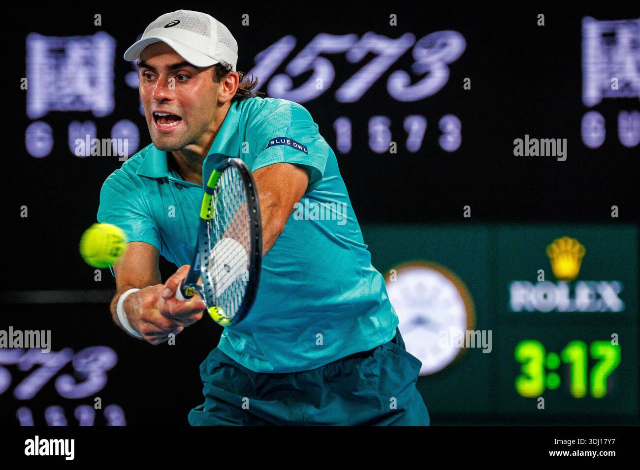 USA’s Eliot Spizzirri during a Men’s Singles 3rd Round match against ...