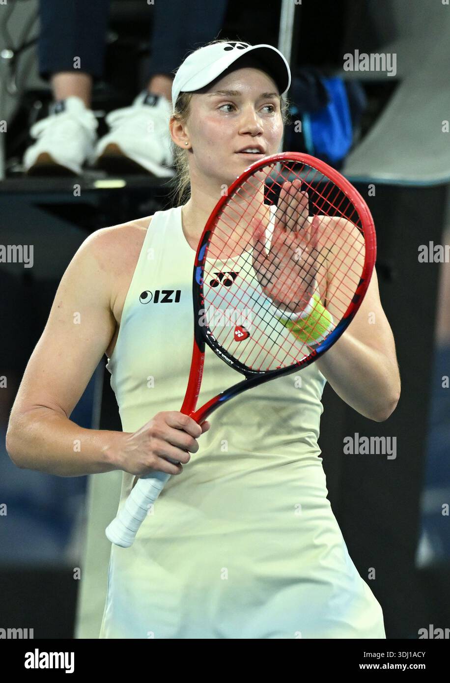 Melbourne, Australia. 24th Jan, 2026. Elena Rybakina of Kazakhstan ...