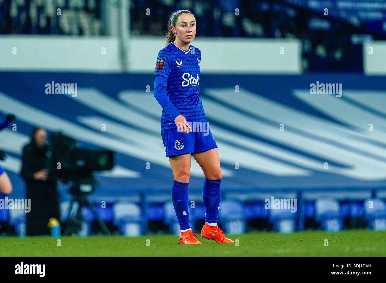 LIVERPOOL, ENGLAND - January 23: Clare Wheeler of Everton FC during the ...