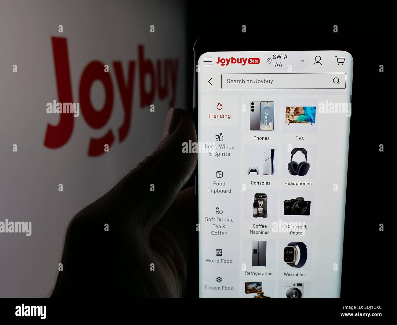 In this photo illustration, a cellphone with the webpage of e-commerce ...