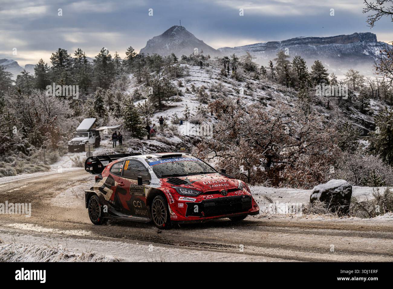 Takamoto KATSUTA (JPN), Aaron JOHNSTON (IRL) drive a TOYOTA GR Yaris ...