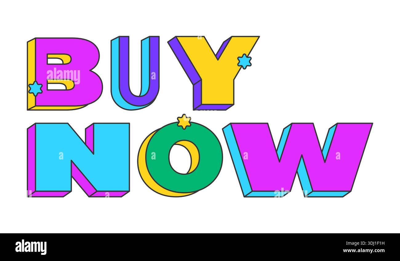Buy now word Stock Vector Images - Alamy
