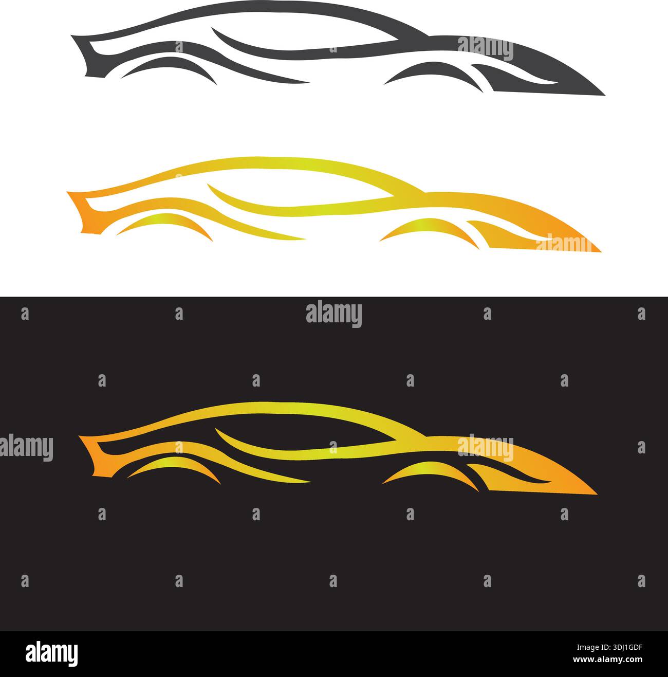 set of automotive logo. vector cars dealers, detailing and modification ...