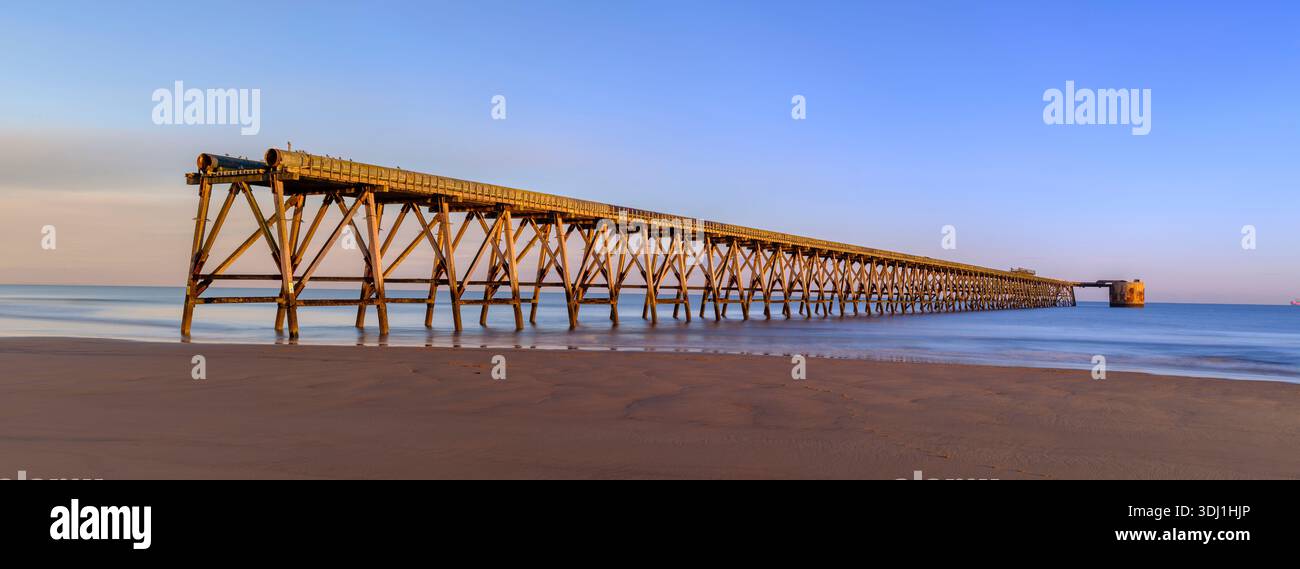 England, County Durham, Steetley Pier. Located near Hartlepool ...