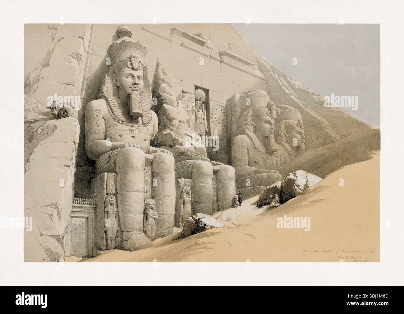 Color lithograph by Louis Haghe after a drawing by David Roberts ...