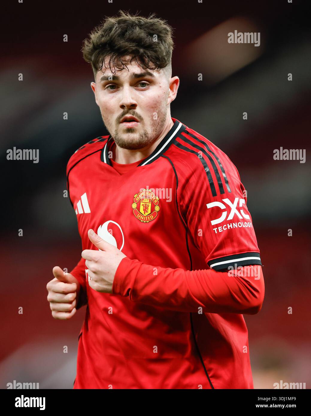 Manchester, UK. 23rd Jan, 2026. James Bailey of Manchester United ...