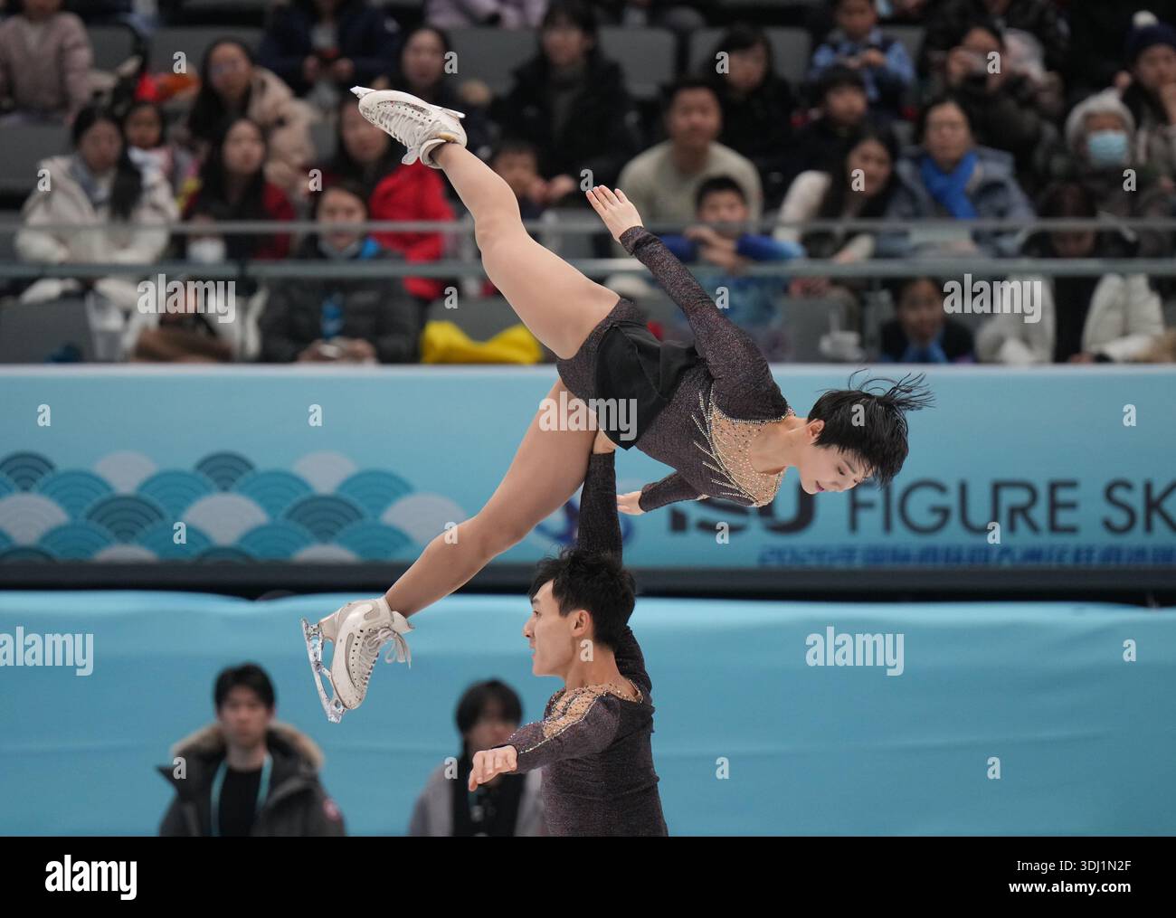 Tae Ok RYOM and Kum Chol HAN of North Korea perform in the pair's free ...