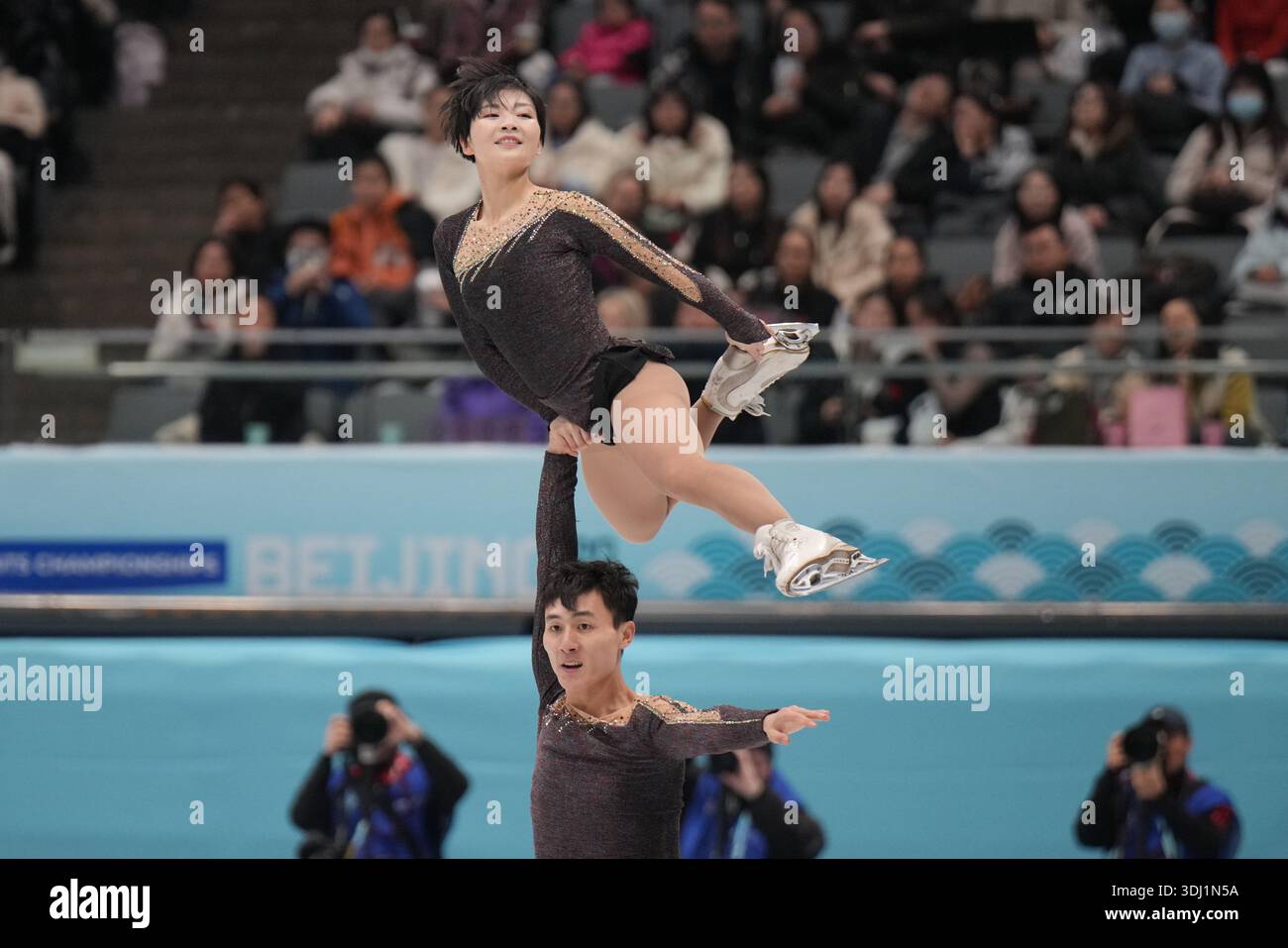 Tae Ok RYOM and Kum Chol HAN of North Korea perform in the pair's free ...