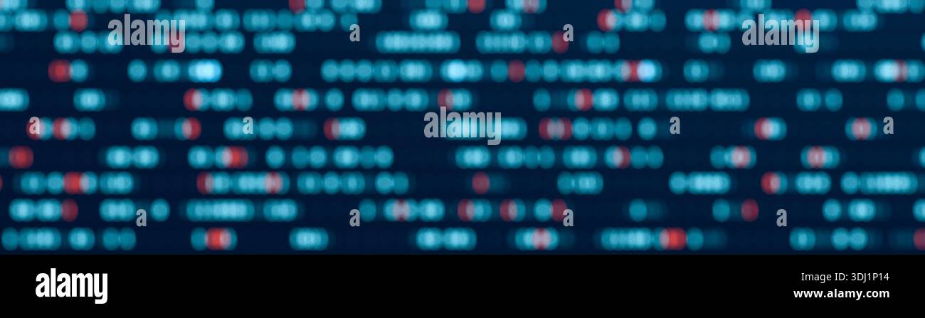 Blured digital data, binary code, encryption, virtual reality concept ...