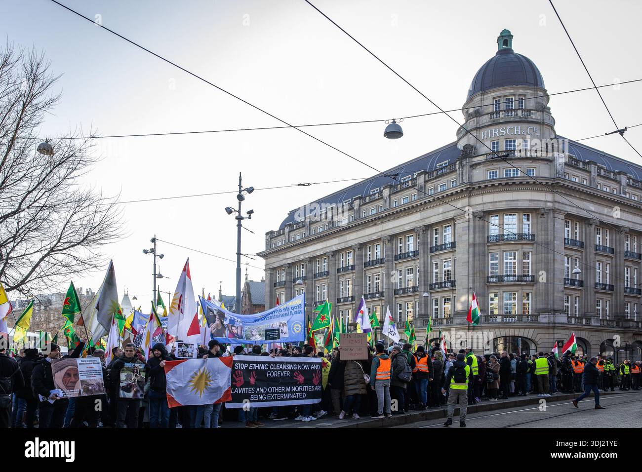 AMSTERDAM - A demonstration organized by a Kurdish and Alevite ...