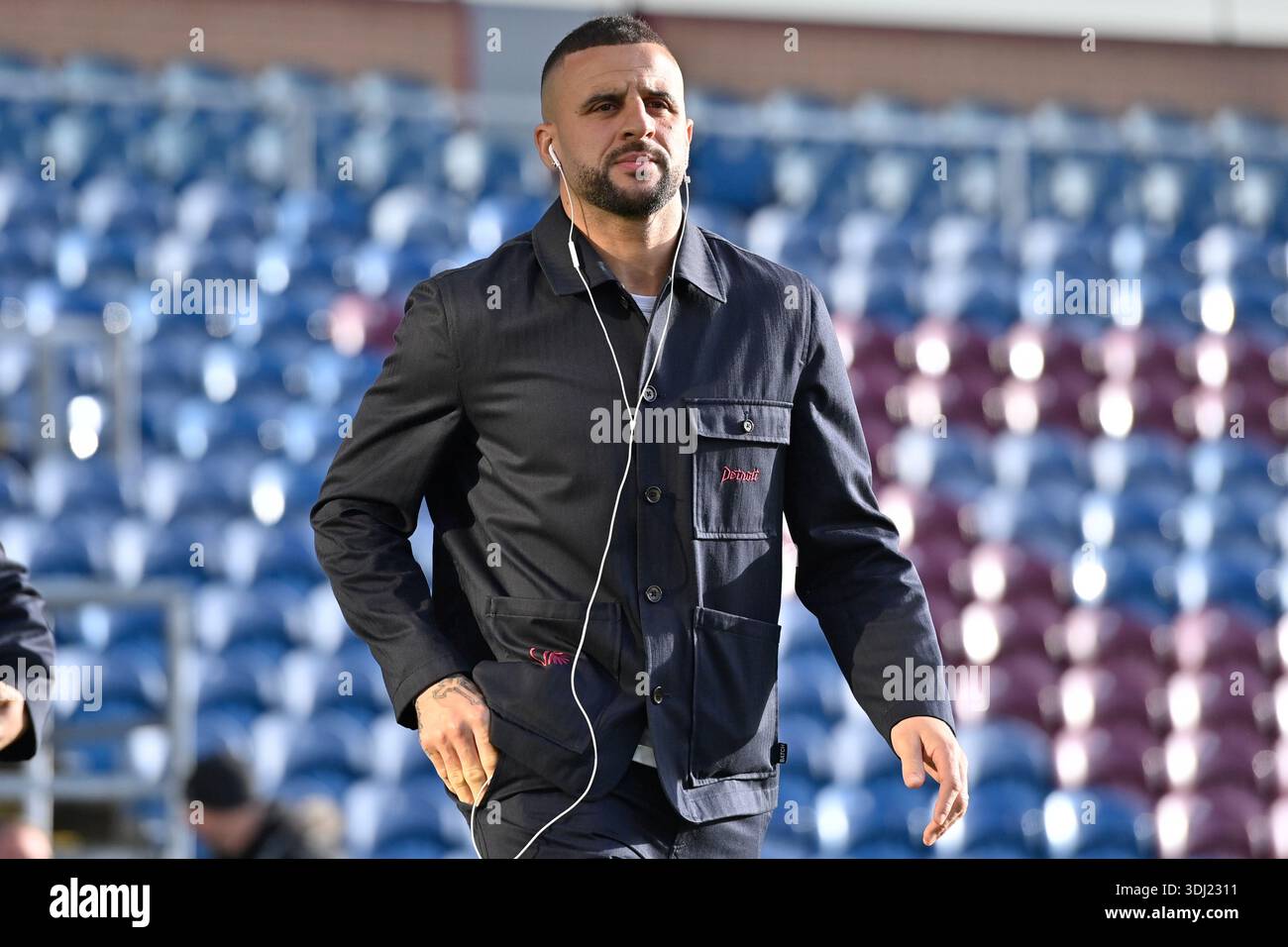 Kyle Walker of Burnley arrives during the Burnley v Tottenham Hotspur ...