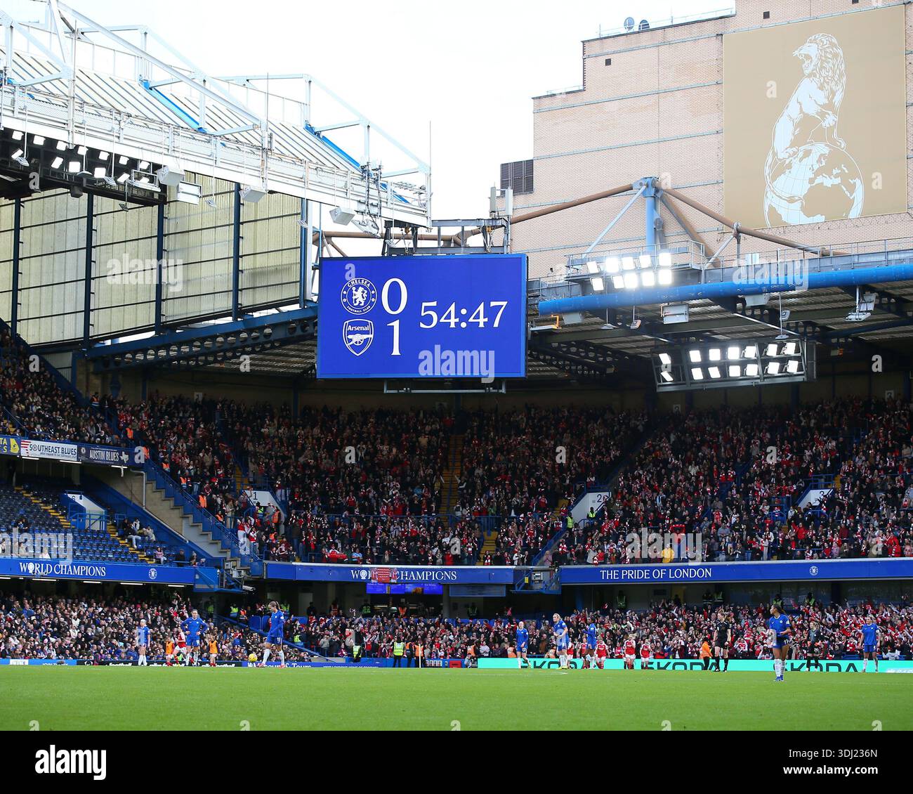 London, England, January 24 2026: Scoreboard after Arsenal score the ...