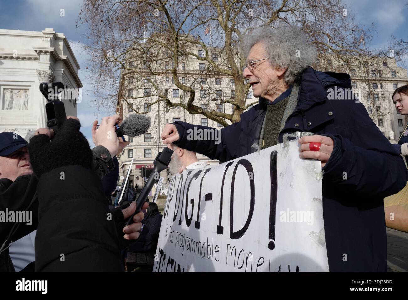 LONDON, United Kingdom, 24 January 2026. Rally against digital ID ...