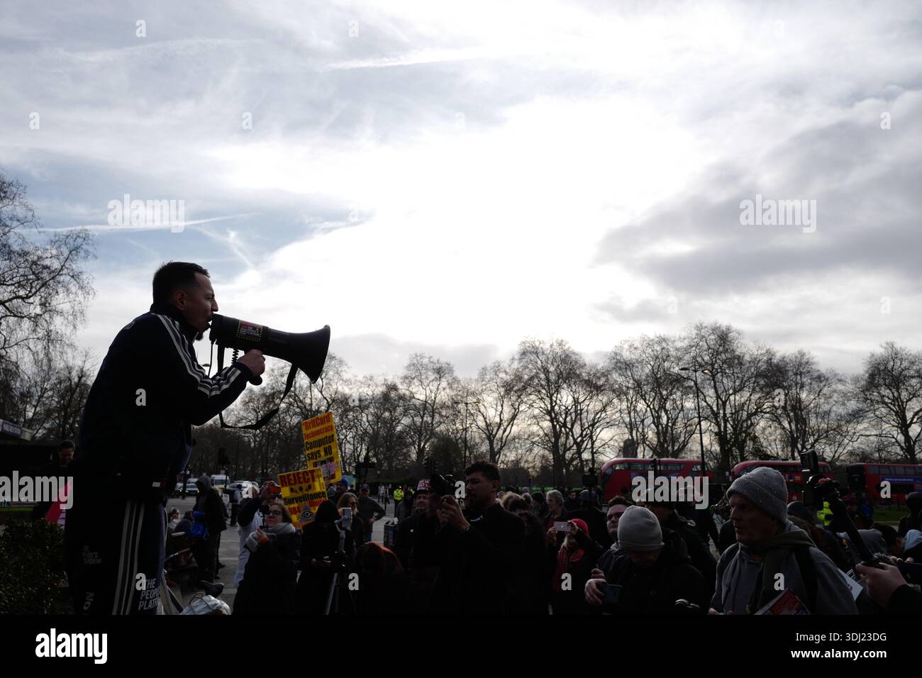 LONDON, United Kingdom, 24 January 2026. Rally against digital ID ...