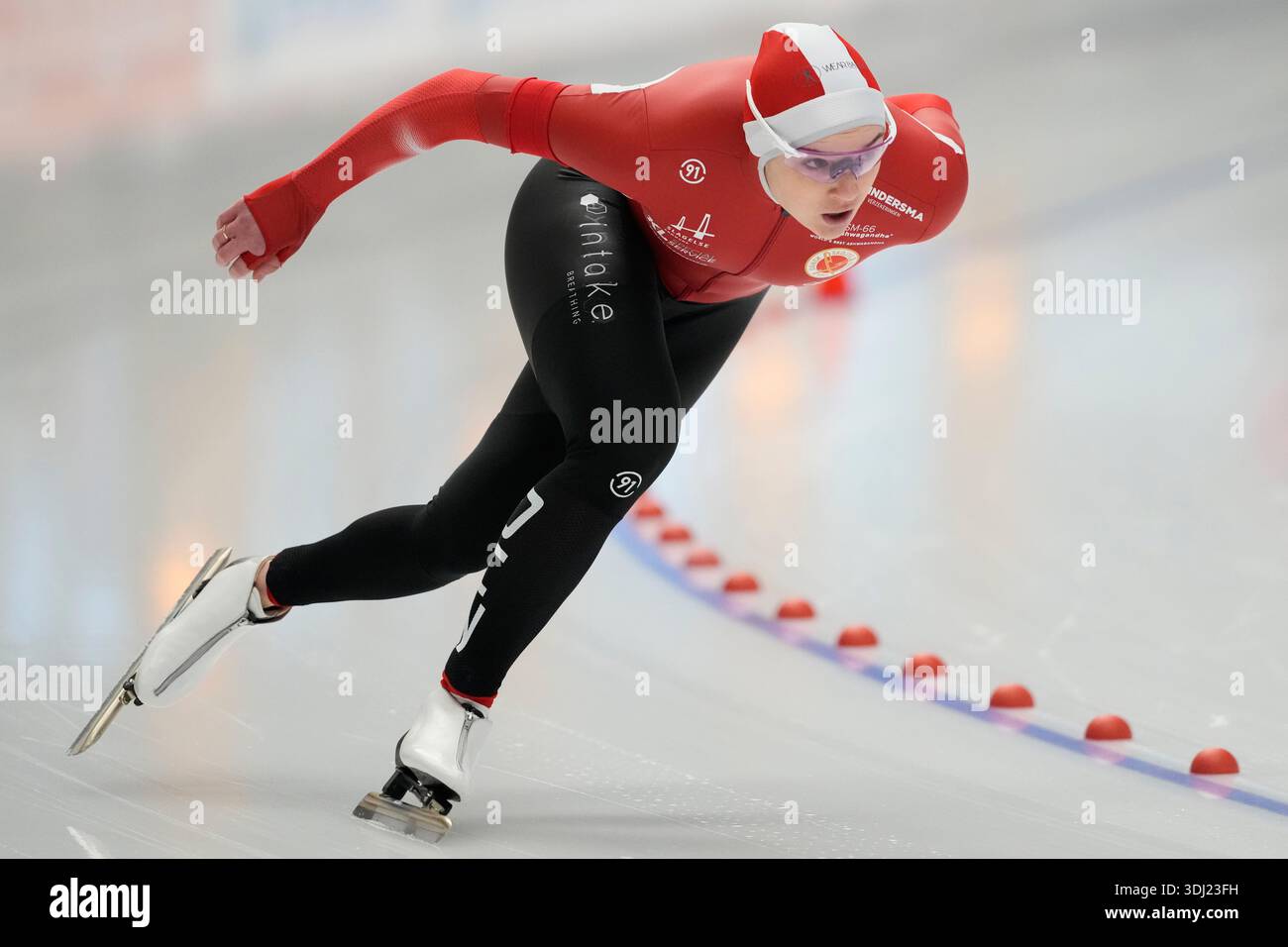 Sofia Thorup of Denmark competes during the women's 1000 meters at the ...