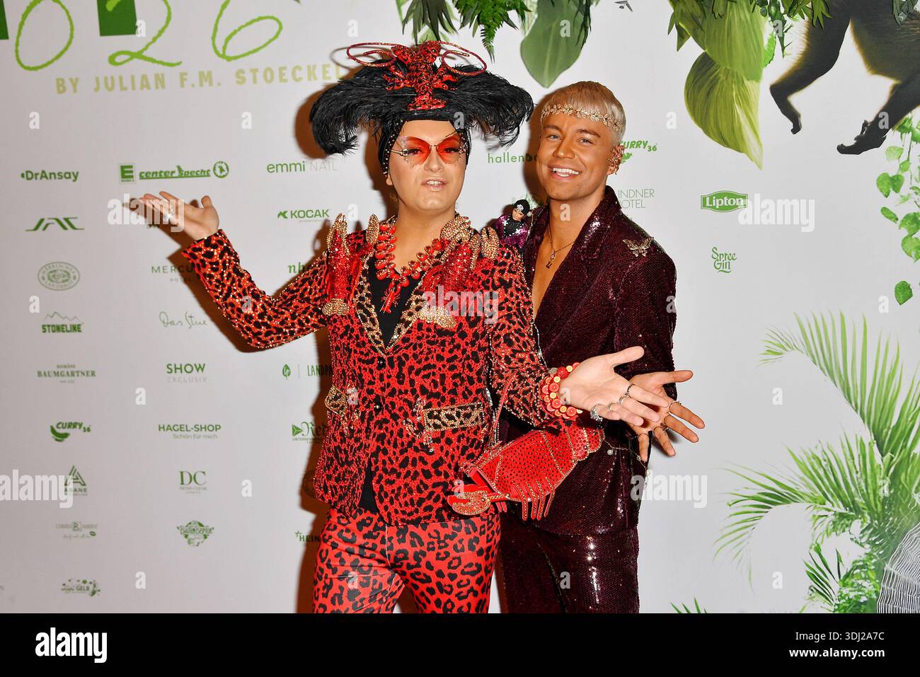 Julian F.M. Stoeckel and Marcell Damaschke attend the "Ich bin ein Star ...