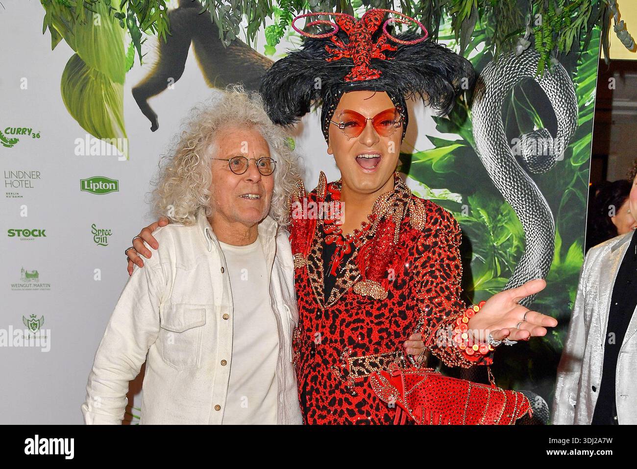 Rainer Langhans and Julian F.M. Stoeckel attend the "Ich bin ein Star ...