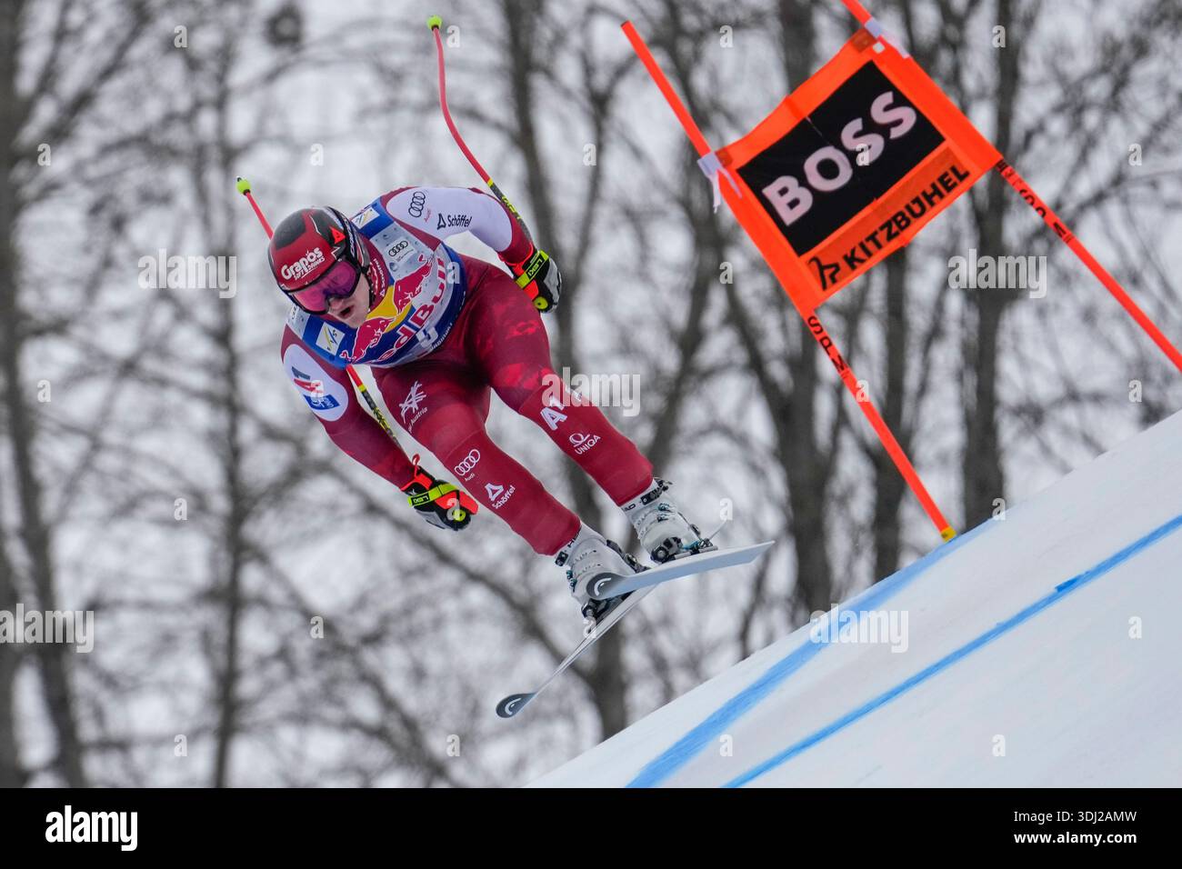 KITZBUEHEL, AUSTRIA - JANUARY 24: Stefan Babinsky of Austria during the ...