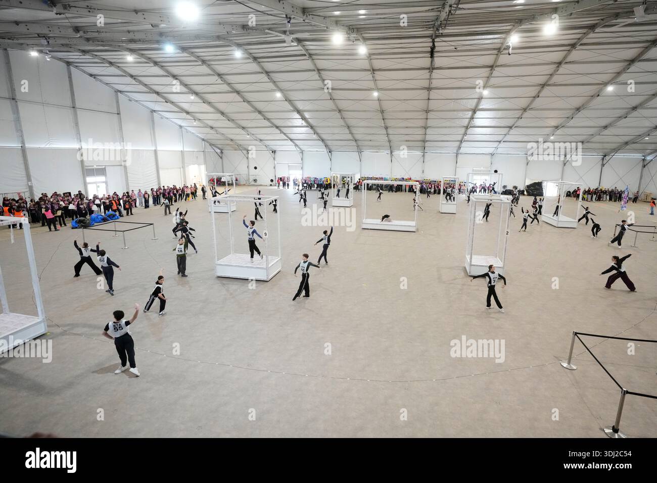 Volunteer dancers perform during rehearsals for the opening ceremony of ...