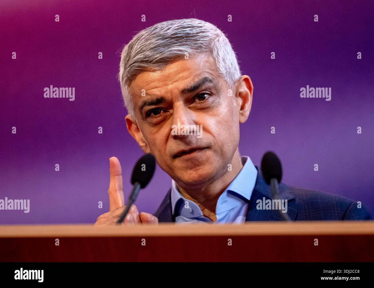 London, UK. 24th Jan 2026 Sadiq Khan, Mayor of London, speaks at the ...