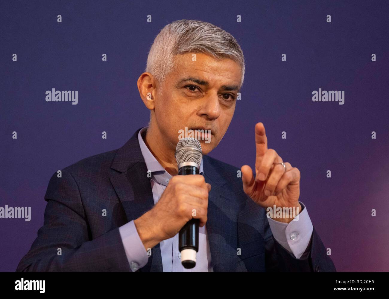 London, UK. 24th Jan 2026 Sadiq Khan, Mayor of London, speaks at the ...