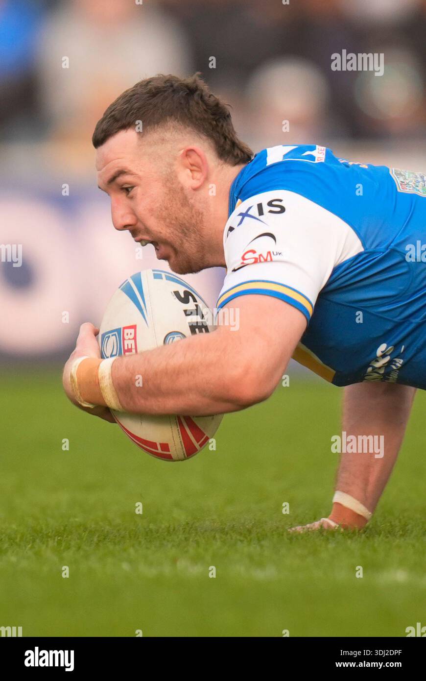 Leeds Rhinos' Cameron Smith, scores a try during his testimonial match ...