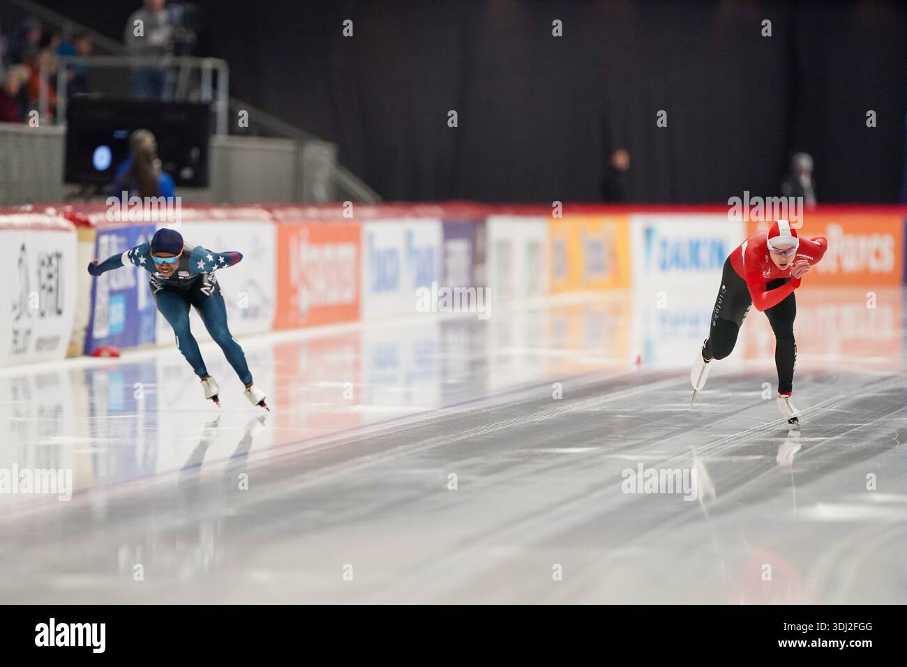 INZELL, GERMANY - JANUARY 24: Erin Jackson of Uniated States of America ...