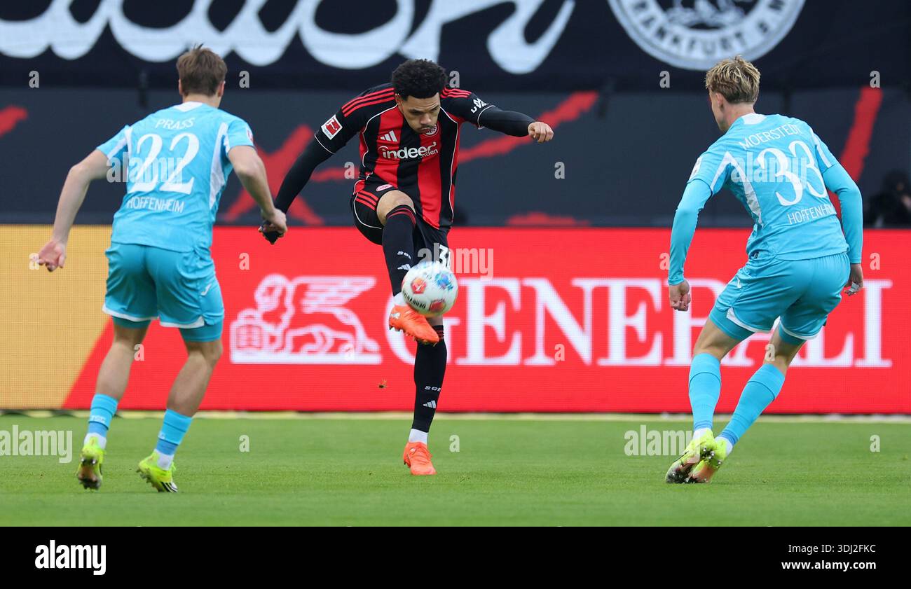 from left: Alexander Prass, Nnamdi Collins (Frankfurt), Max Moerstedt ...
