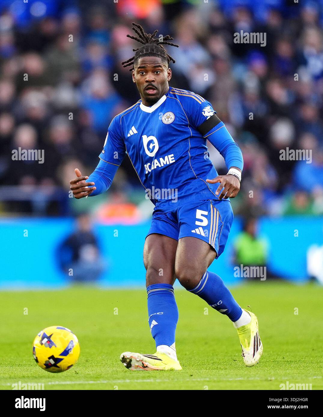 Leicester City's Caleb Okoli during the Sky Bet Championship match at ...