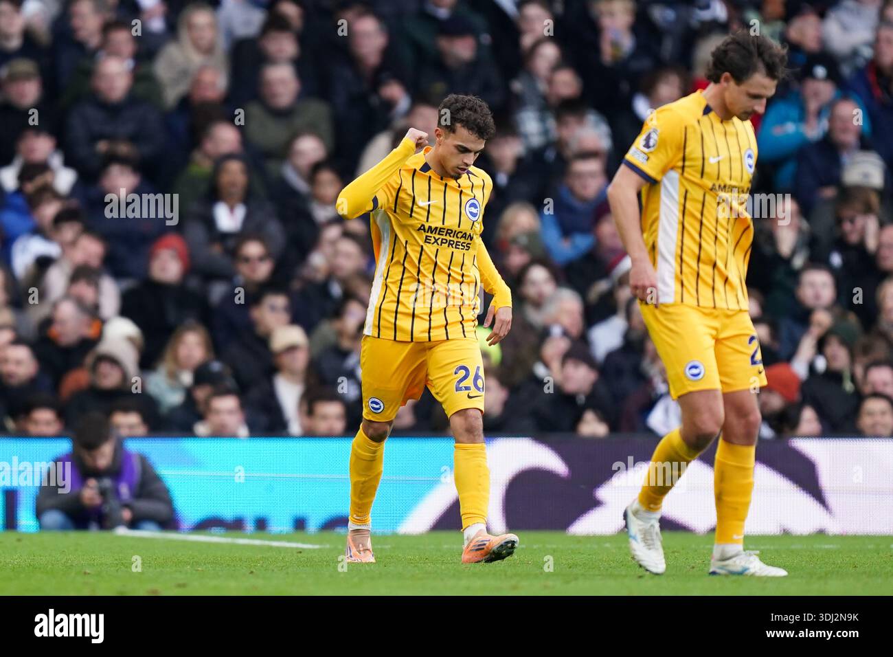 London, UK. 24th Jan, 2026. Yasin Ayari of Brighton & Hove Albion ...