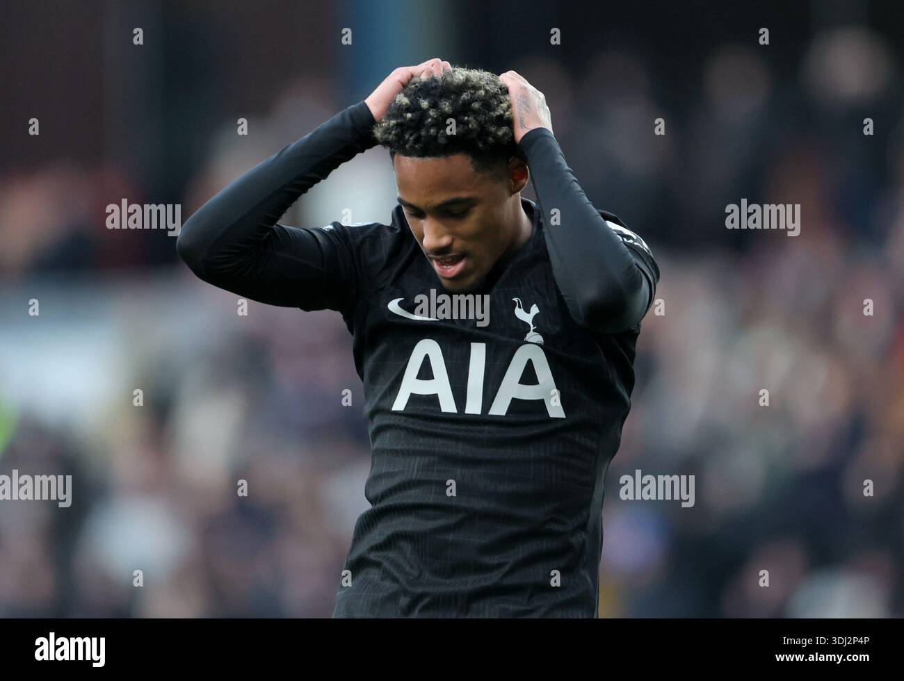 Tottenham Hotspur's Wilson Odobert reacts to a missed chance during the ...