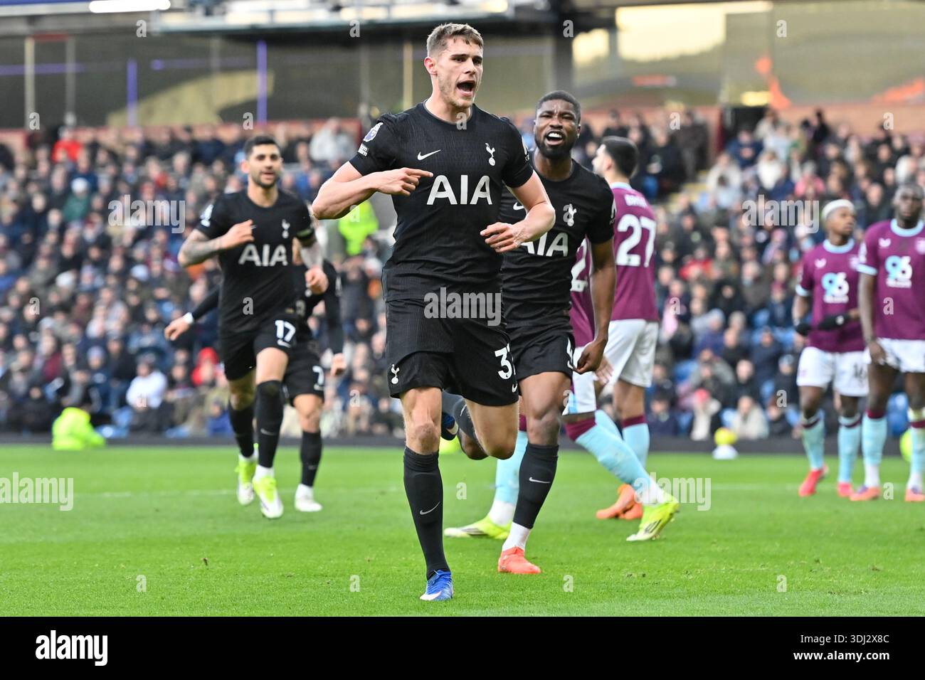 Micky van de Ven of Tottenham Hotspur scores the opener during the ...