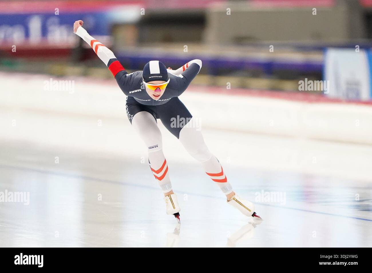 INZELL, GERMANY - JANUARY 24: Jeannine Rosner of Austria during the ISU ...