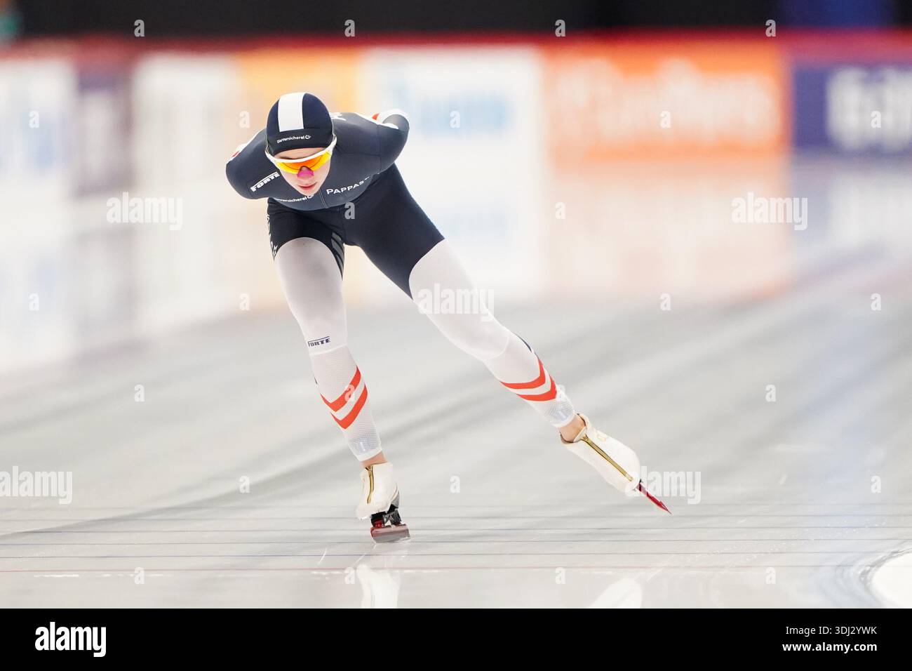 INZELL, GERMANY - JANUARY 24: Jeannine Rosner of Austria during the ISU ...