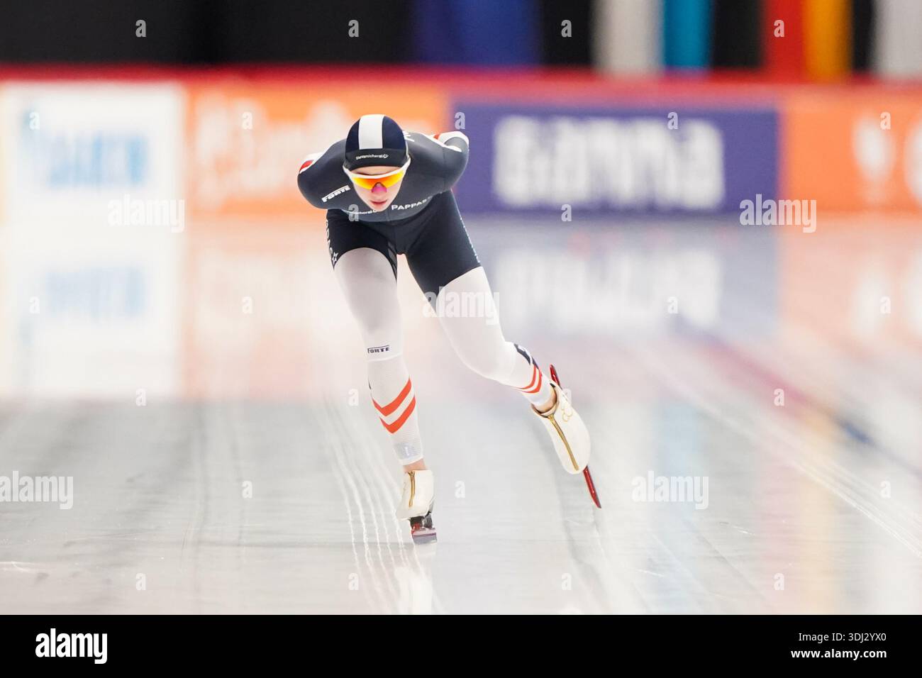 INZELL, GERMANY - JANUARY 24: Jeannine Rosner of Austria during the ISU ...