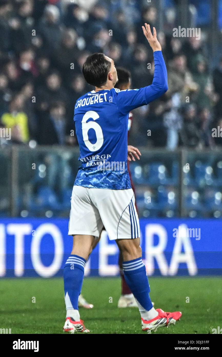Maxence Caqueret of Calcio Como celebrating after a goal during the ...