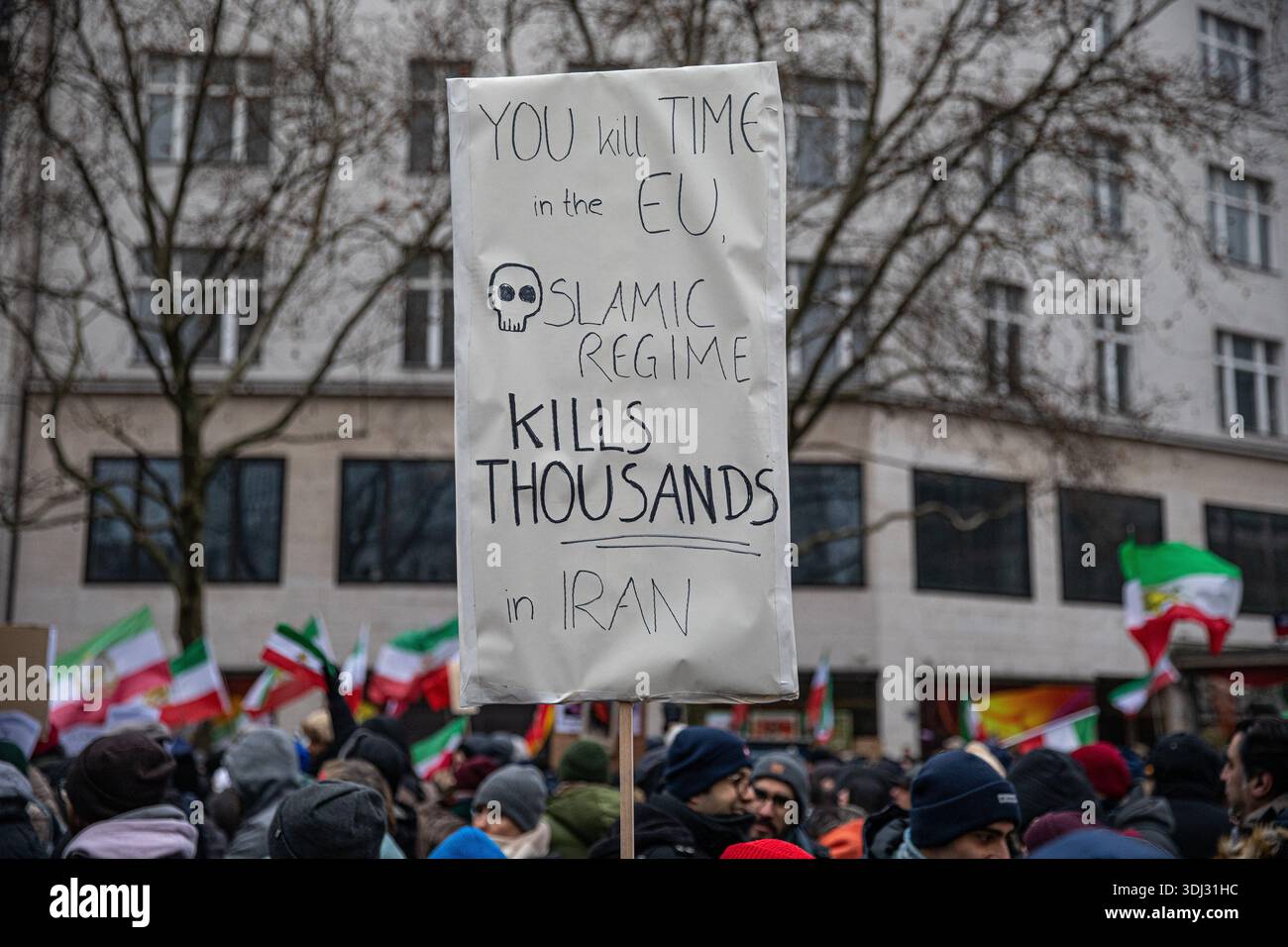 January 24, 2026, Berlin, Berlin, Germany: Protesters gathered Saturday ...