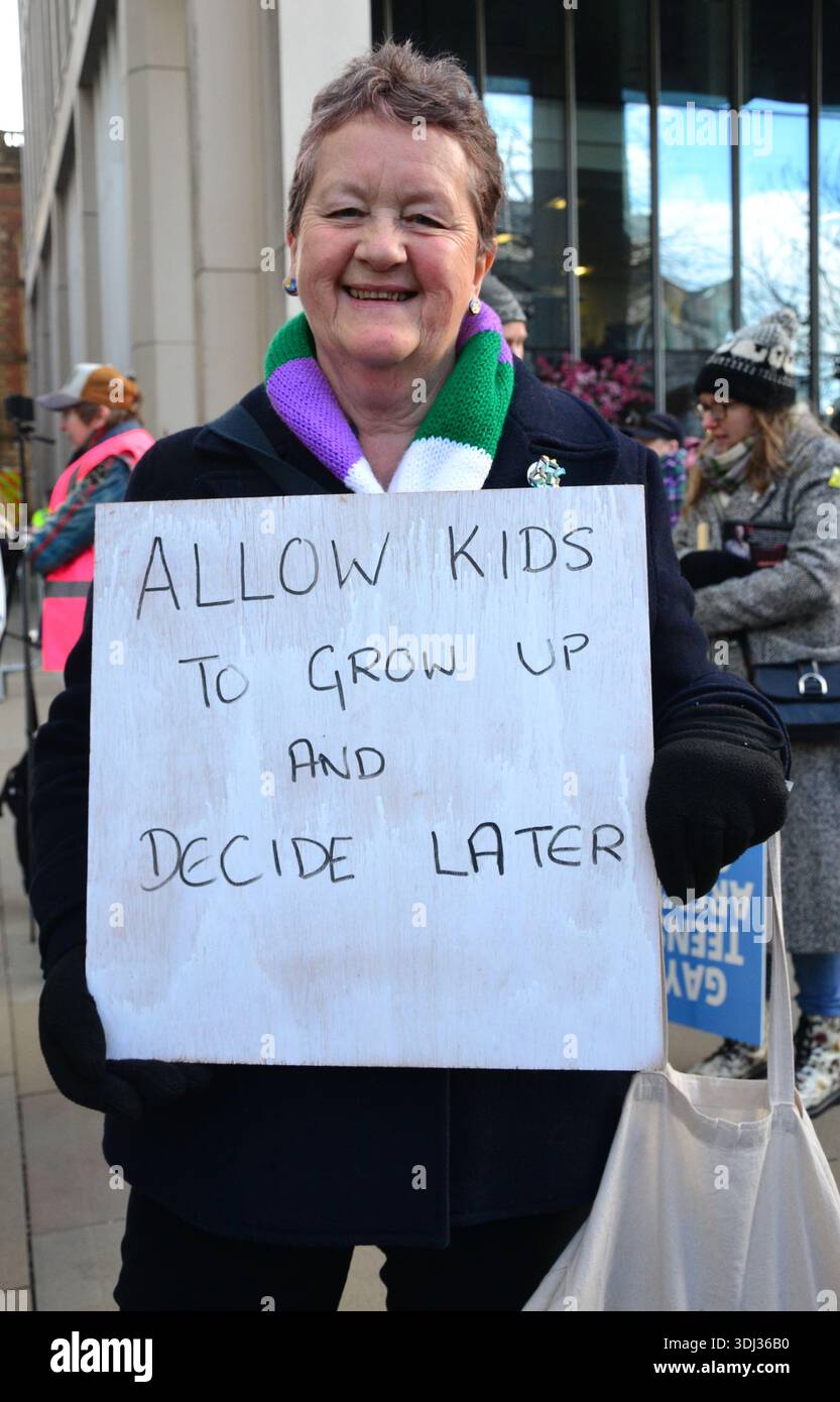 Manchester, UK, 24th January, 2026. A protest of about a hundred people ...