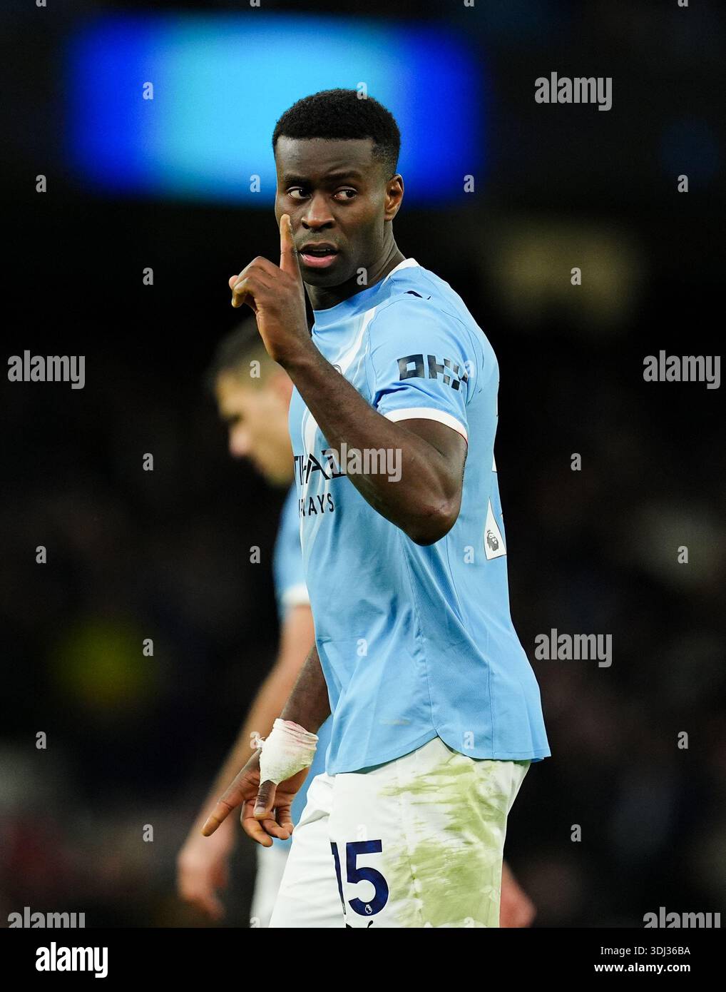 Manchester City's Marc Guehi during the Premier League match at the ...