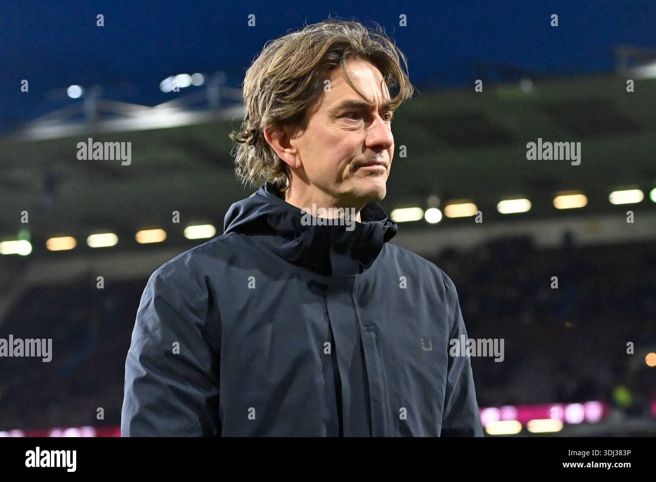 Thomas Frank Manager of Tottenham Hotspur walks off at full-time during ...