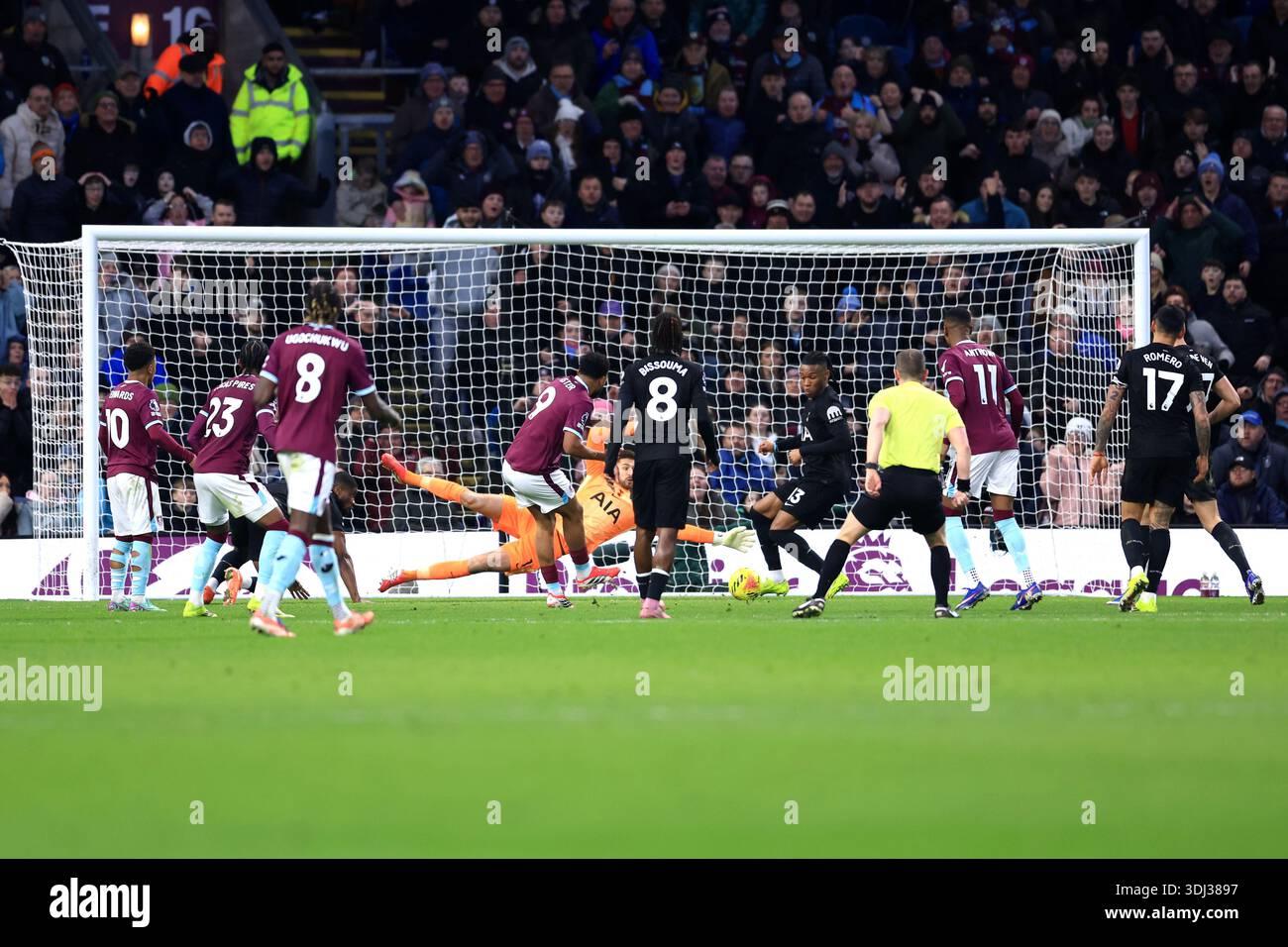 Burnley, England, 24th January 2026. Lyle Foster of Burnley scores his ...