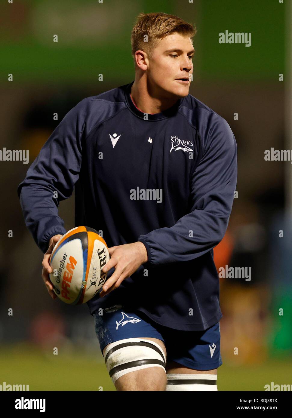 Sale Sharks' Ernst Van Rhyn during the warm up before the Gallagher ...