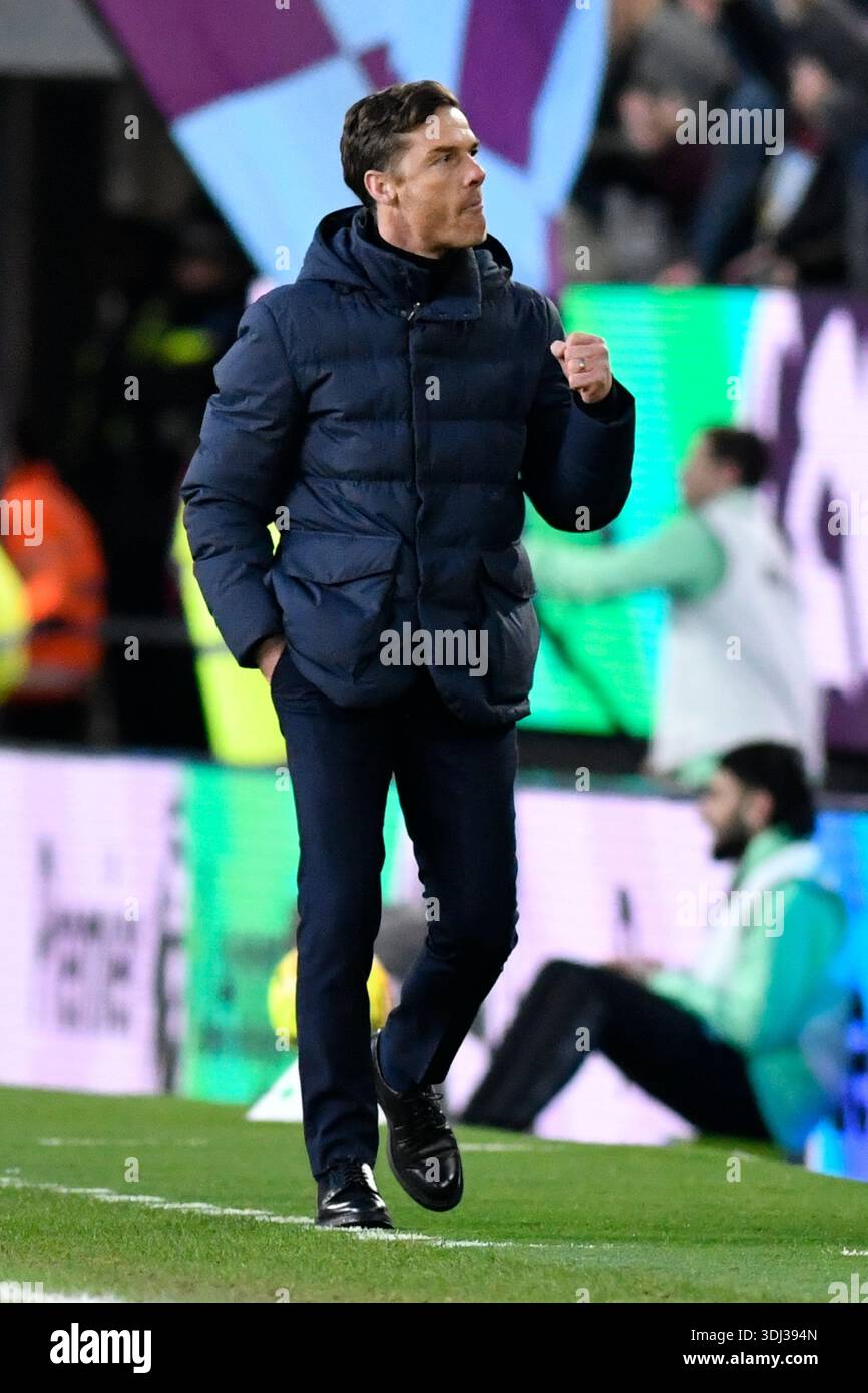 Scott Parker Manager of Burnley celebrates during the Burnley v ...